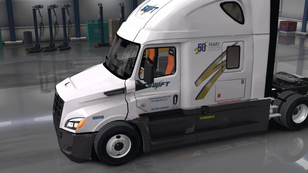 New Paint Swift Cascadia 2017 Skin ATS | American Truck Simulator Mod