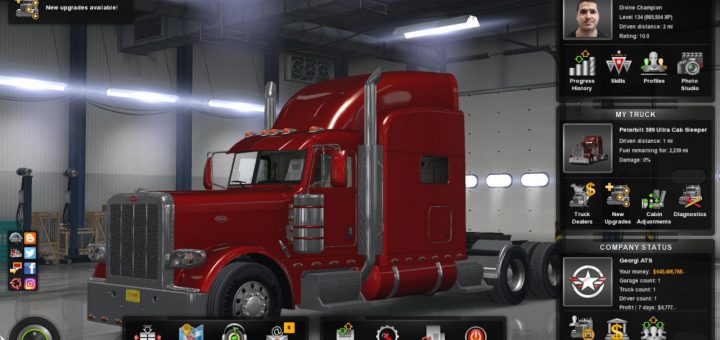 FAST LEVEL & MORE XP FOR ATS V1.6 MOD | American Truck Simulator Mod