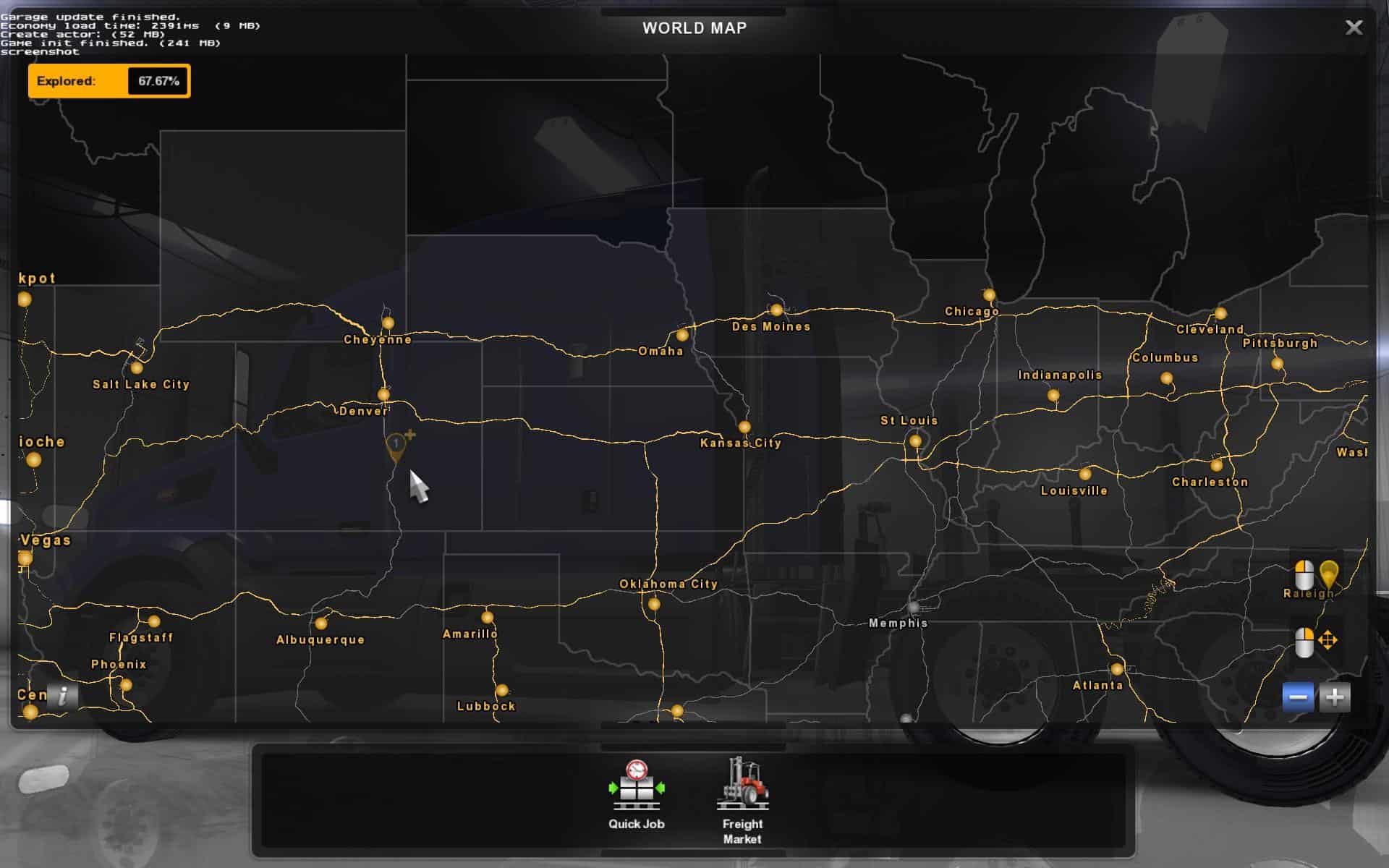 Coast to Coast Map – v2.5 non-DLC New Mexico 1.31 ATS - American Truck ...