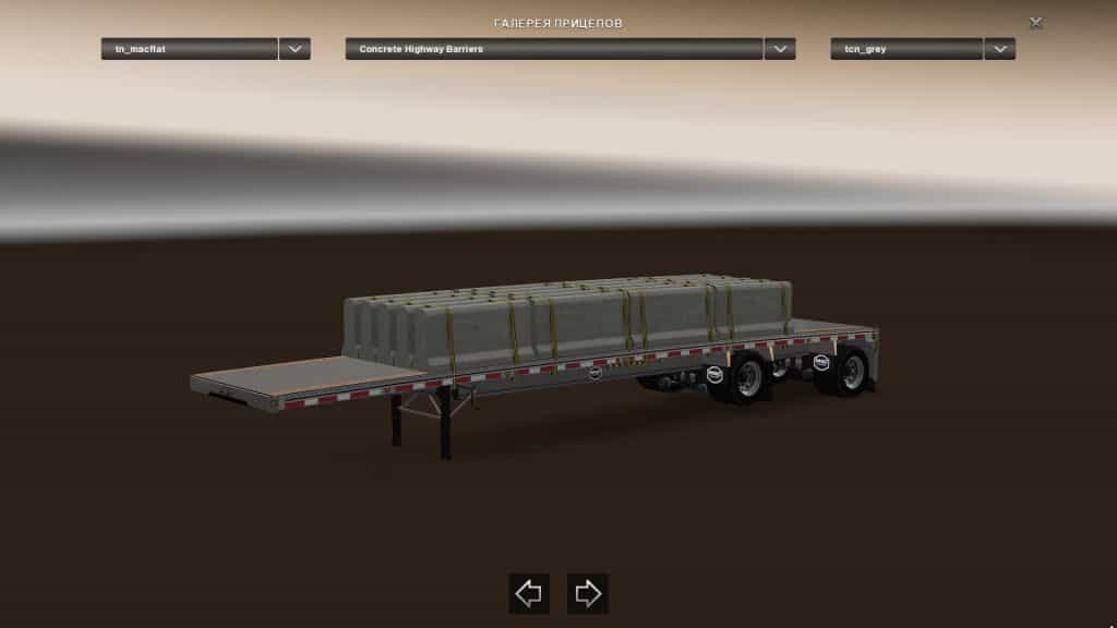 Trailer MAC 48 x 102 Aluminum Flatbed v1.0 1.31.x for ATS (3 ...