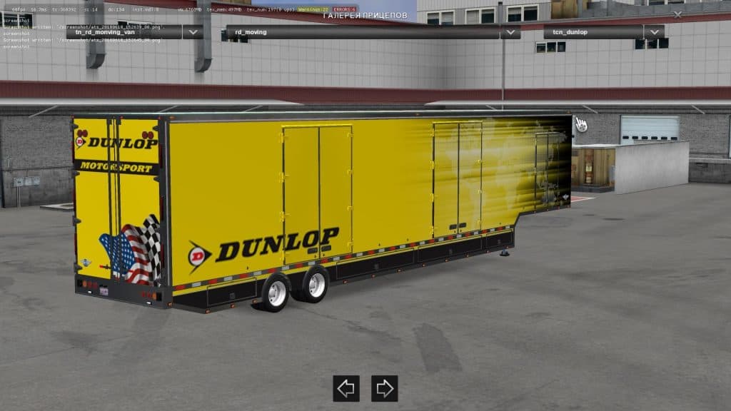 RD Moving Van Trailer v1.0 ATS | American Truck Simulator Mod