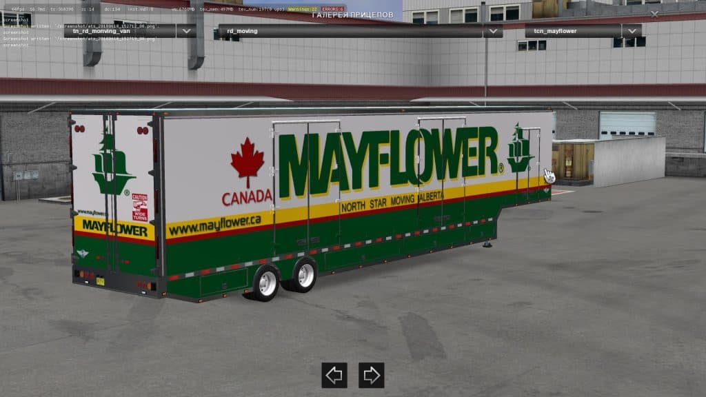 RD Moving Van Trailer v1.0 ATS (2) - American Truck Simulator mod | ATS mod