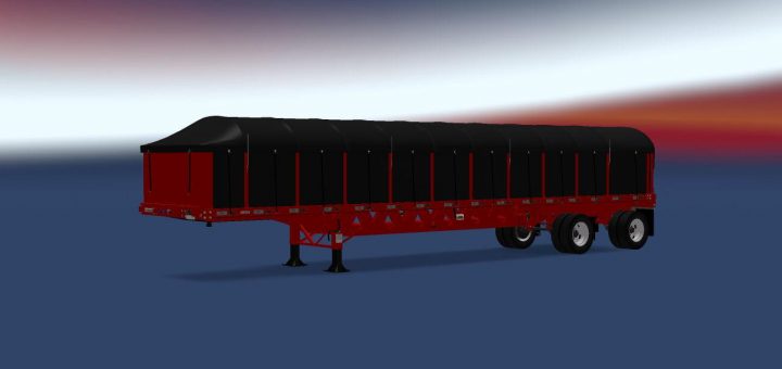 Mac Flatbed 48ft Curtainside 1.35 Trailer ATS - American Truck ...