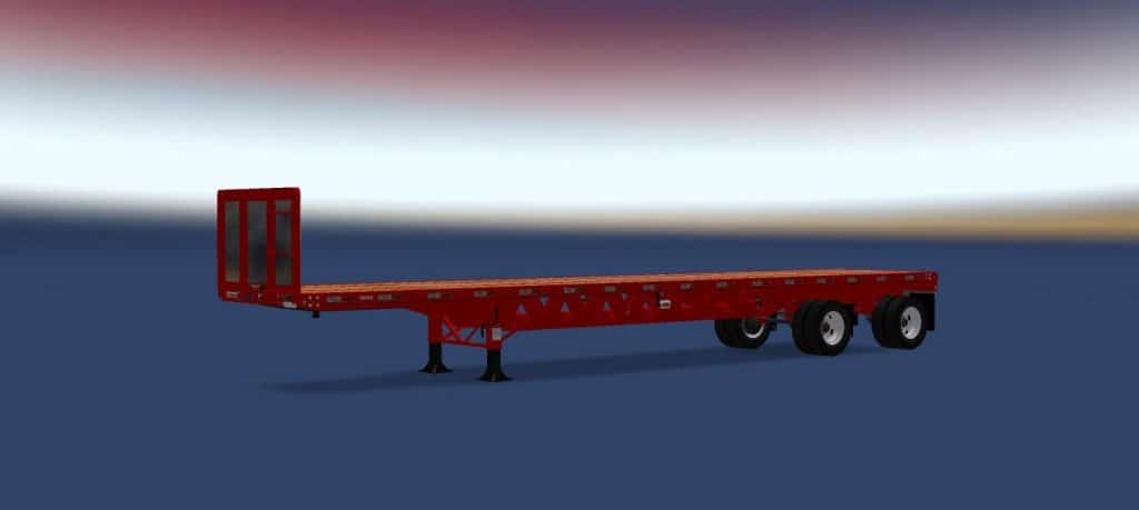 48FT Manac Flatbed Trailer v1.1 ATS (4) - American Truck Simulator mod ...