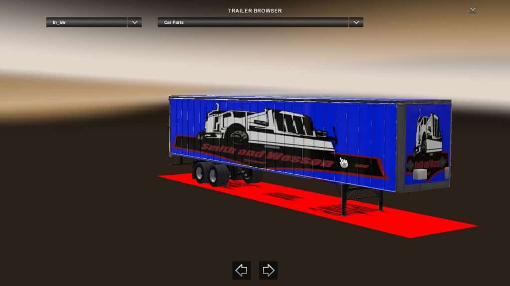 SW long box trailer v1.0 ATS | American Truck Simulator Mod
