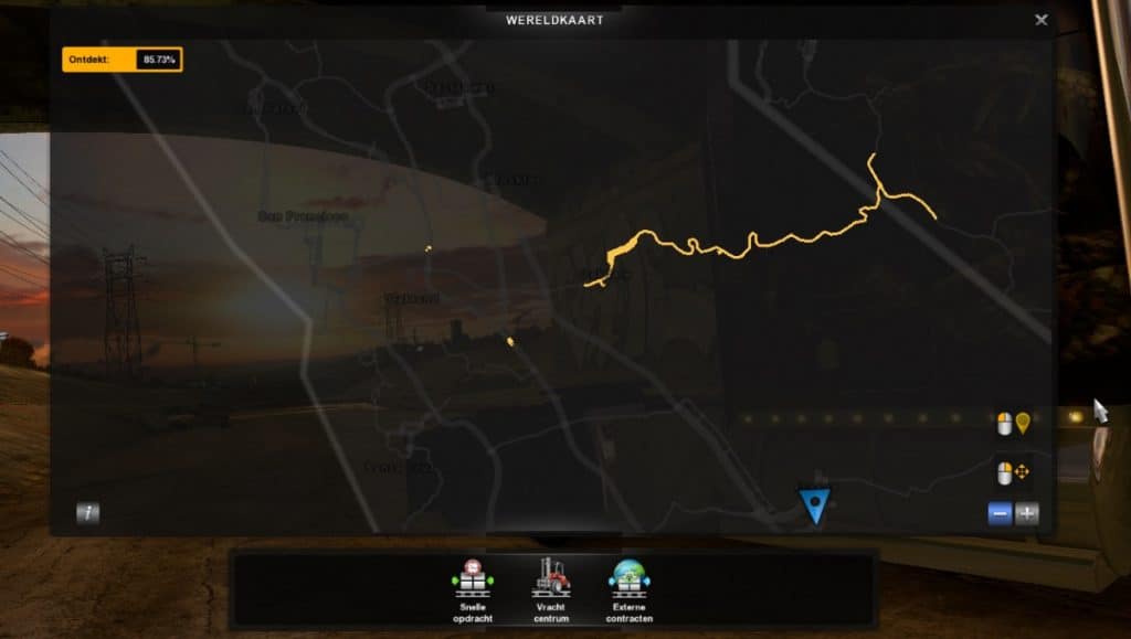 Highlight Undiscovered Roads for ATS v1.32 Mod | American Truck ...