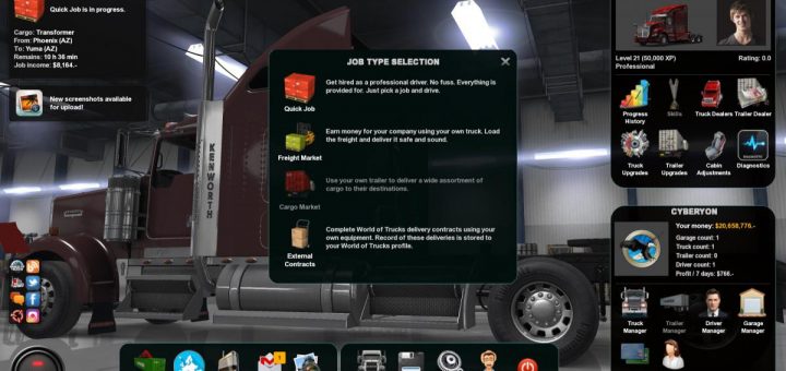 ATS Money Mod - American Truck Simulator mod | ATS mod