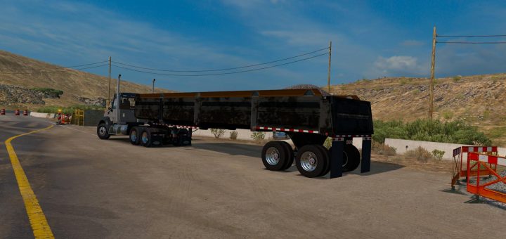 Frameless Dump Trailer v2.0 1.50 | American Truck Simulator Mod