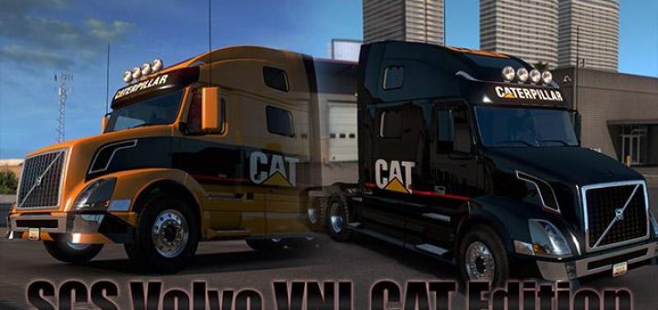 Peterbilt Custom CAT Skin Mod - American Truck Simulator mod | ATS mod