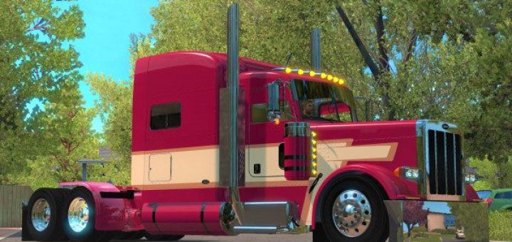 Kenworth K200 White and Maroon Stripe Paint Skin mod - American Truck ...