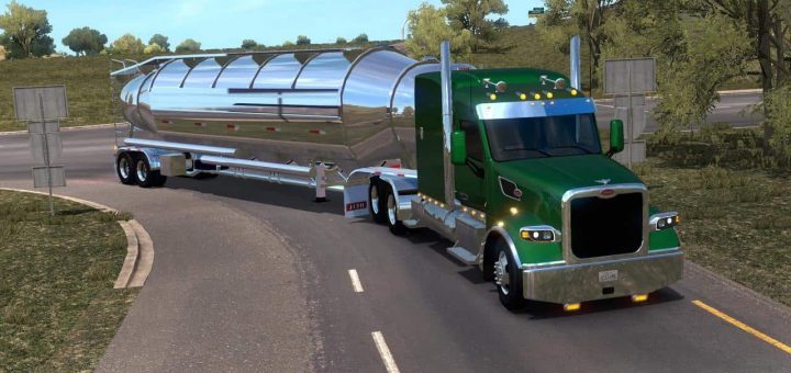 Trailer RD Moving Van + 17 Skins 1.35.x Mod ATS - American Truck ...