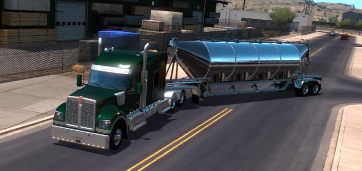 New Long Animation Reefer Trailer mod - American Truck Simulator mod ...