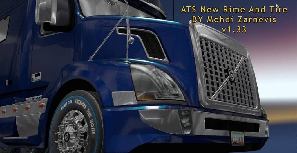 ATS 1.33 new RIM & TIRE v1.0.2 | American Truck Simulator Mod