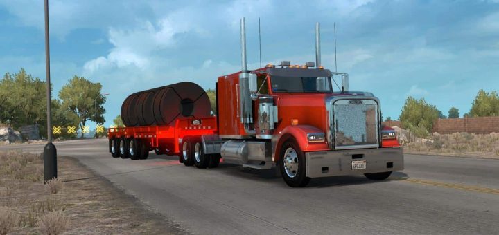 Truck transporter wrecker loads 1.35 Mod ATS - American Truck Simulator ...