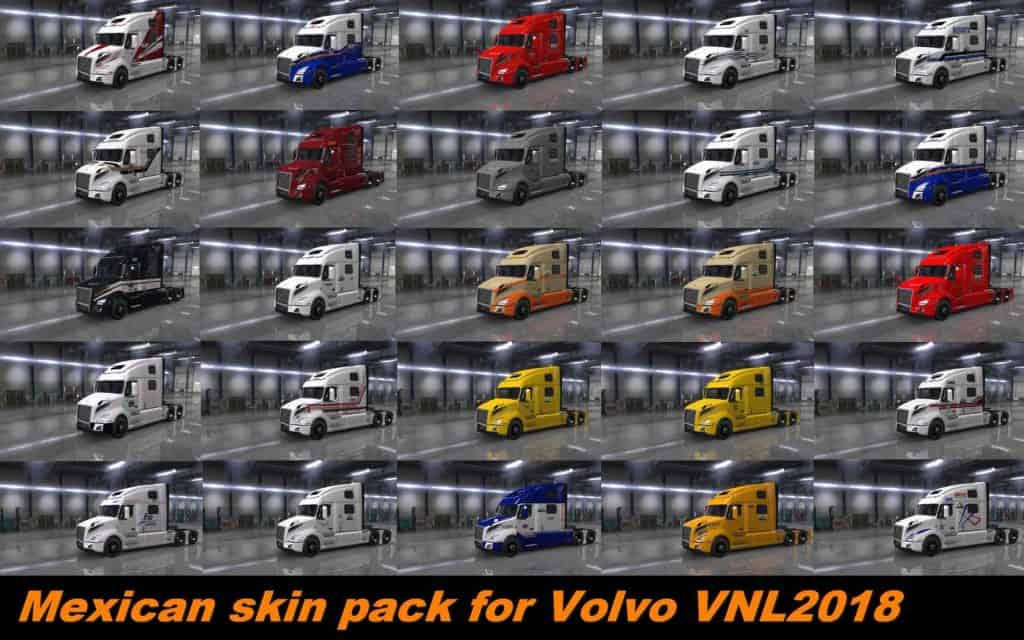 VOLVO VNL 2018 TRUCK MEXICAN SKIN PACK 1.34.X MOD ATS | American Truck ...