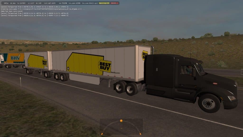 Double and Triple Trailers in Traffic ATS 1.34.x Mod (17) - American ...