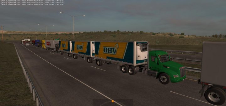 Multiple Trailers in Traffic ATS v1.42 - American Truck Simulator mod ...