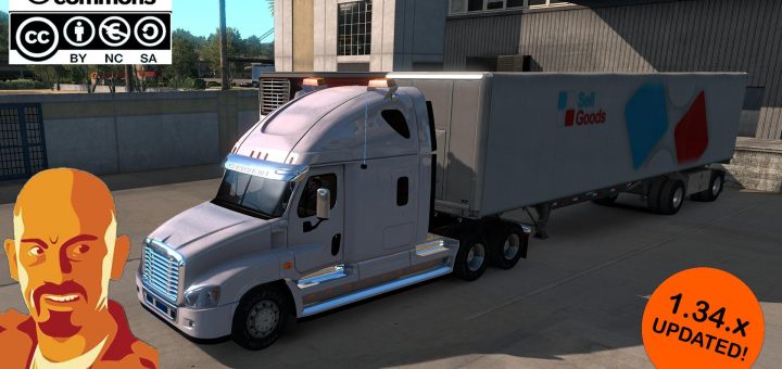 Freightliner fld custom Truck 1.40 - American Truck Simulator mod | ATS mod