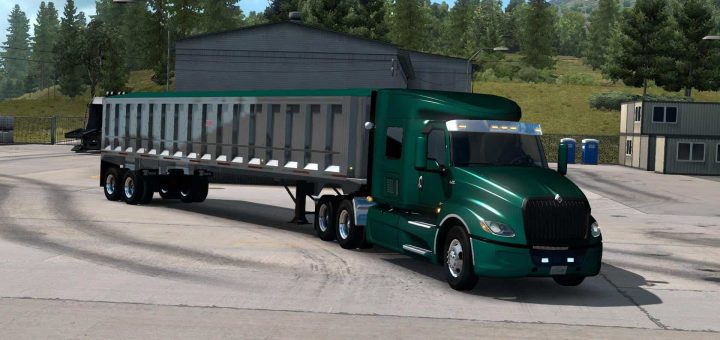 MATE TRI-AXLE END DUMP TRAILER OWNABLE 1.45 - American Truck Simulator ...
