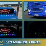 ATS Boreman LED Marker Lights Pack v1.7 1.35.x | American Truck ...