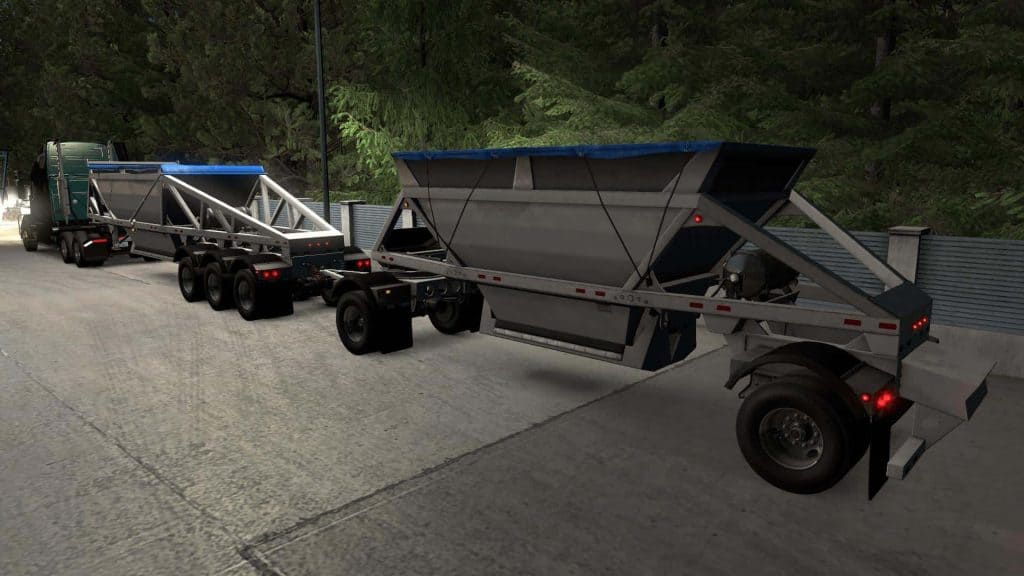 Double Dump Bottom Long-Short MP-SP 1.34.x Trailer ATS | American Truck ...