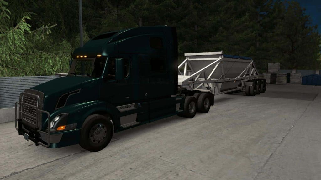 Dump Bottom MP-SP 1.34.x Trailer ATS | American Truck Simulator Mod