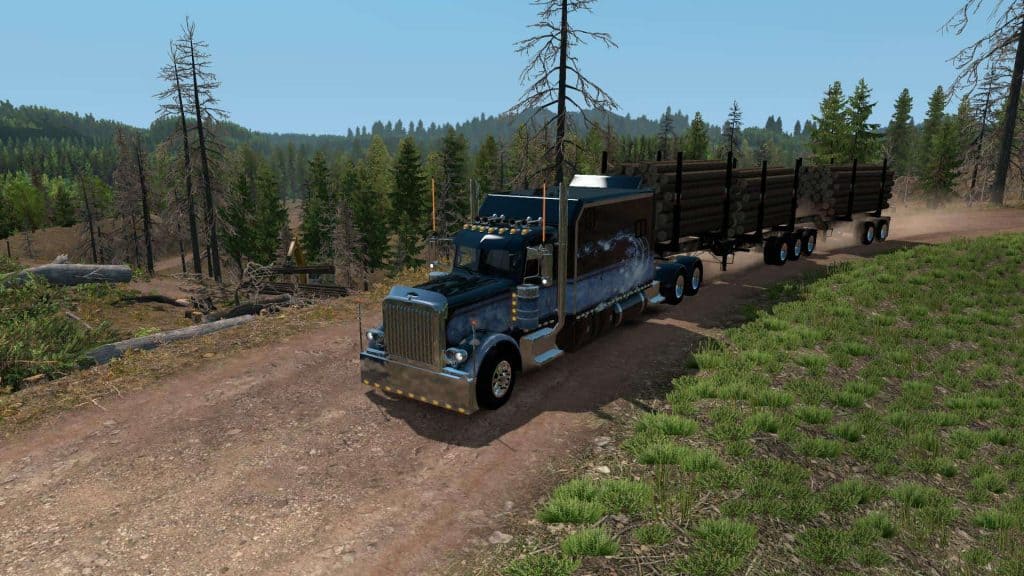 Artic Logging Trailer mod 1.35 ATS | American Truck Simulator Mod