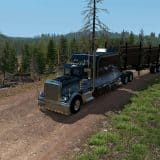 Artic Logging Trailer mod 1.35 ATS | American Truck Simulator Mod