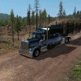 Artic Logging Trailer mod 1.35 ATS | American Truck Simulator Mod