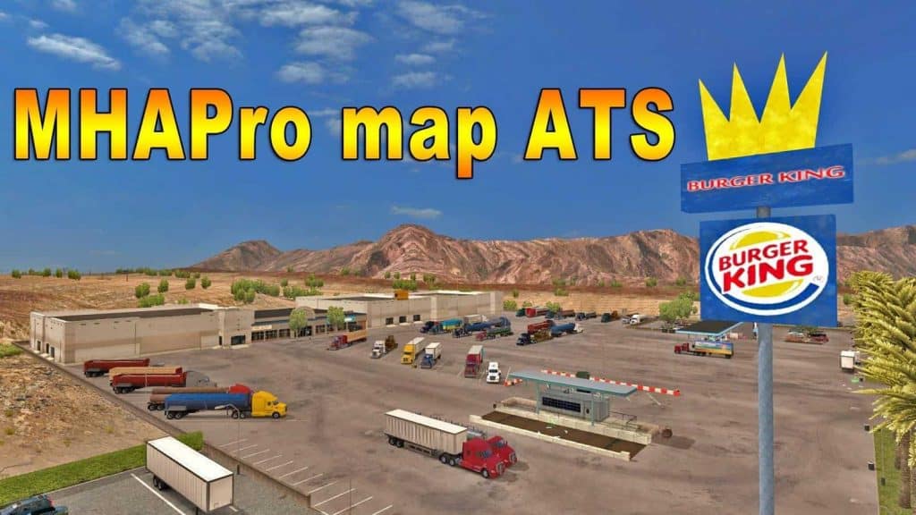 MHAPro Map v1.35 (1.35.x ) ATS | American Truck Simulator Mod