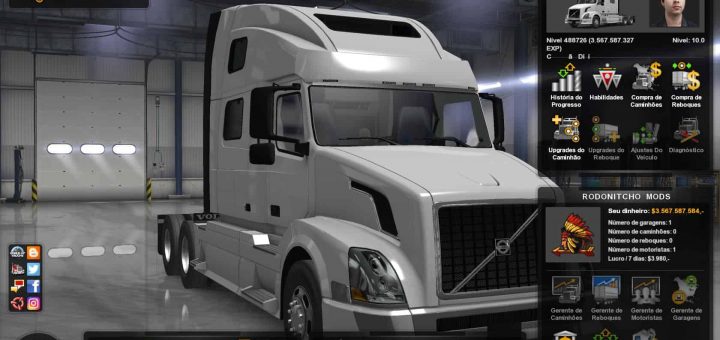 Unlimited Money + XP Mod v1.0 - American Truck Simulator mod | ATS mod