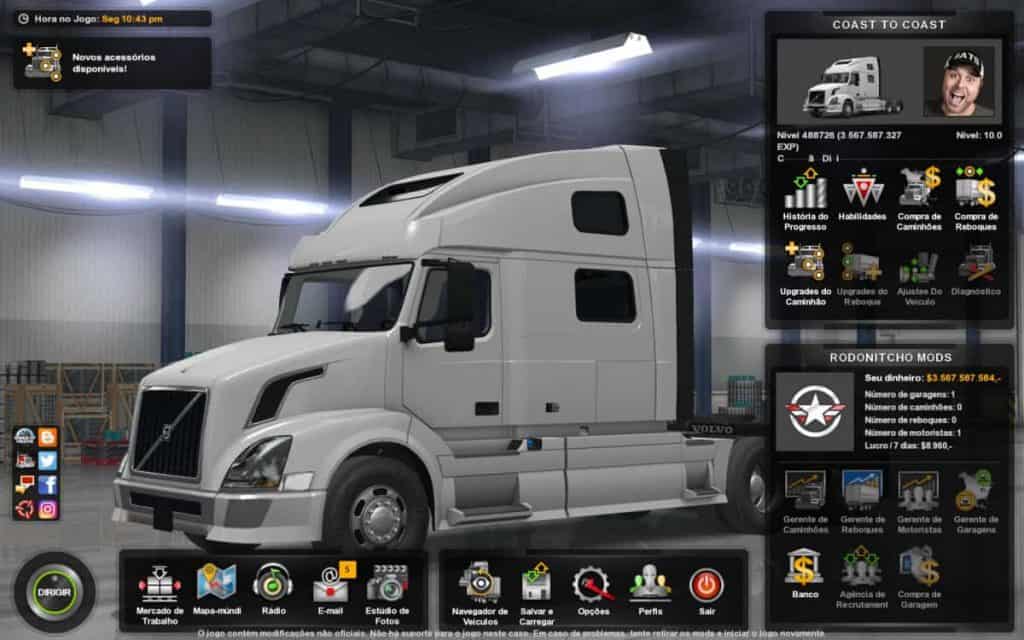 Profile Map Coast to Coast 2.8.1 ATS (2) - American Truck Simulator mod ...