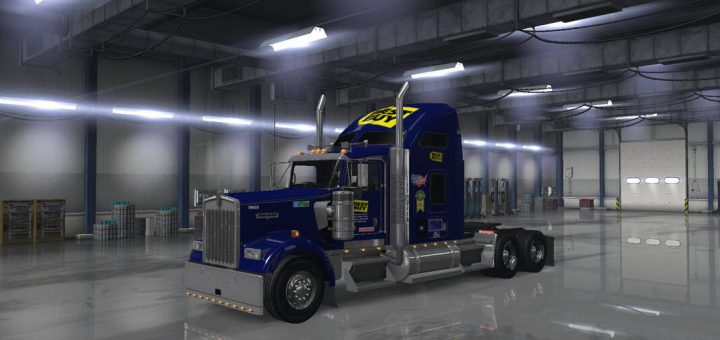 Peterbilt Custom CAT Skin Mod - American Truck Simulator mod | ATS mod