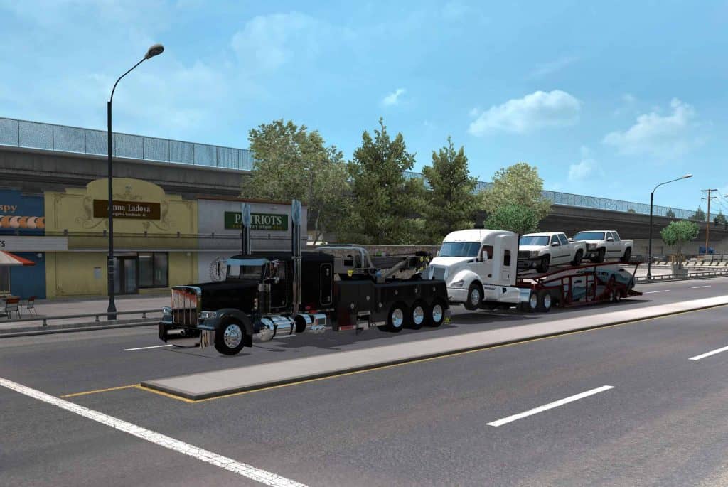 Truck transporter wrecker loads 1.35 Mod ATS | American Truck Simulator Mod