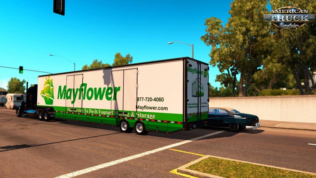 [ATS] TRAILER RD MOVING VAN + 17 SKINS 1.35.X MOD | American Truck ...