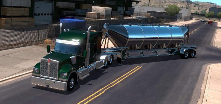 ATS DOUBLE-TRAILERS V3.0 1.4.X - 1.5.Х MOD - American Truck Simulator ...