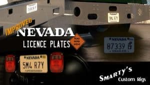 Improved licence plates v1.2 Mod ATS | American Truck Simulator Mod