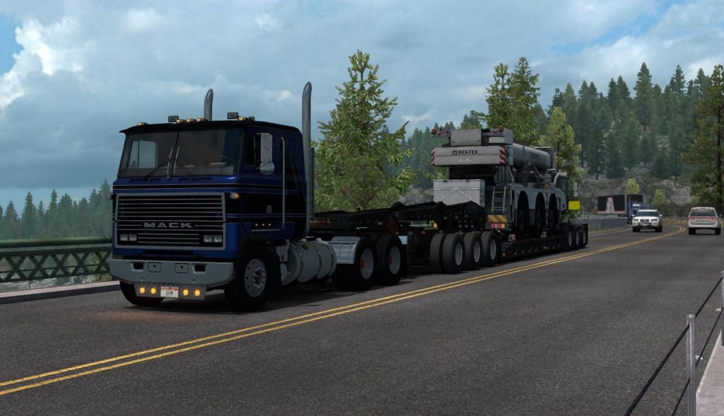 SCS LOWBOY OWNABLE V2.0 1.36.X ATS | American Truck Simulator Mod