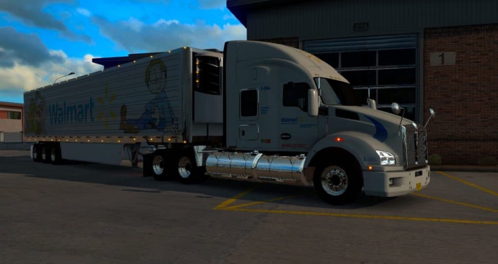 Walmart Skin for Kenworth T880 Mod - American Truck Simulator mod | ATS mod