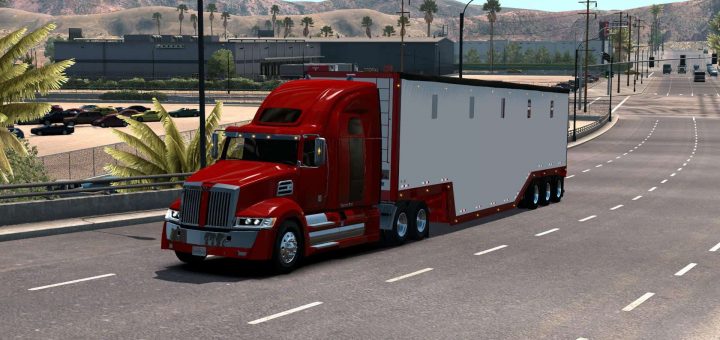 Project 350 trailer 1.35.x Mod ATS - American Truck Simulator mod | ATS mod