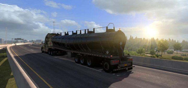 CJD LOG TRAILER V1.44 - American Truck Simulator mod | ATS mod