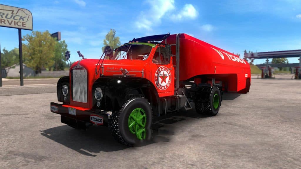 Texaco Skin mod for Mack B62 v1.0 | American Truck Simulator Mod