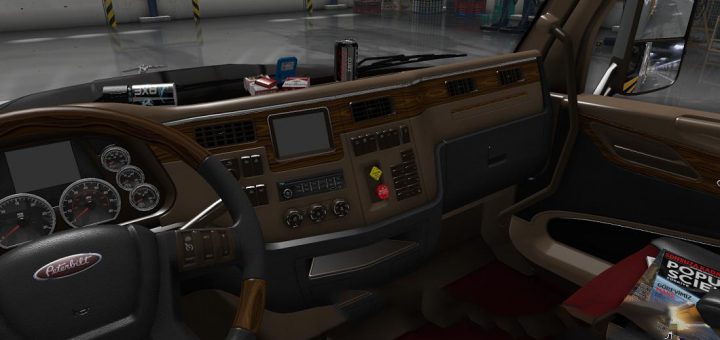 Kenworth w900 s86 - Interior addons (with cam) 1.48 | American Truck Simulator Mod