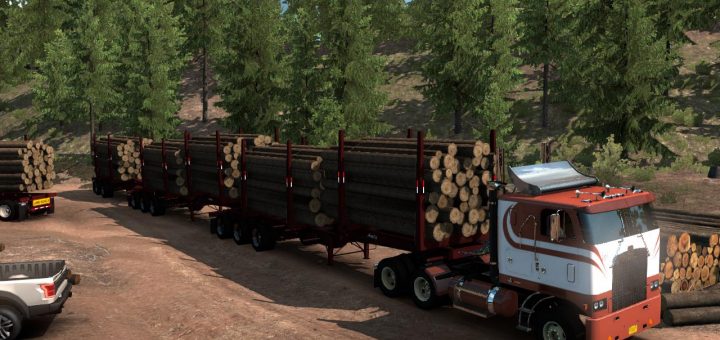Arctic Logs Triple trailer ownable Mod 1.36.x ATS - American Truck ...