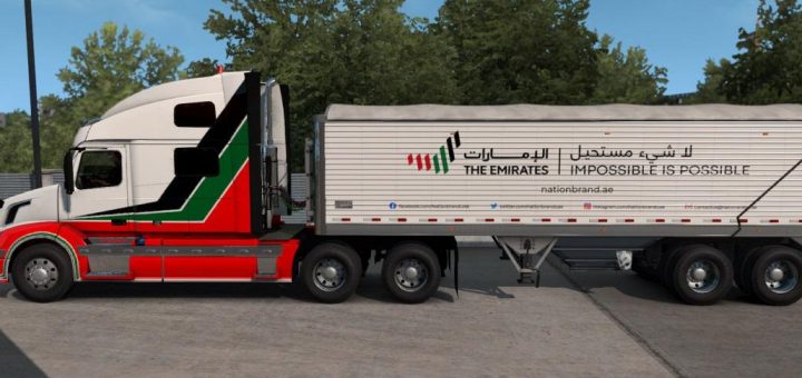 Caravan Trailer ATS 1.32+ Mod - American Truck Simulator mod | ATS mod