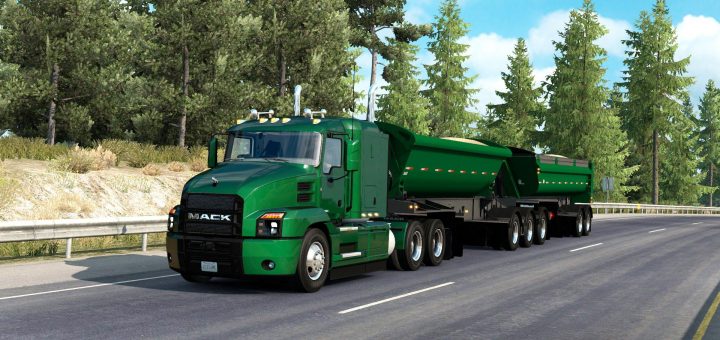 Trailer Trail King Quarter Frame End Dump v1.0 1.35.x Mod ATS ...