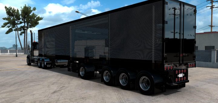 CEMENT DOUBLES TRAILER V1.0 ATS - American Truck Simulator mod | ATS mod