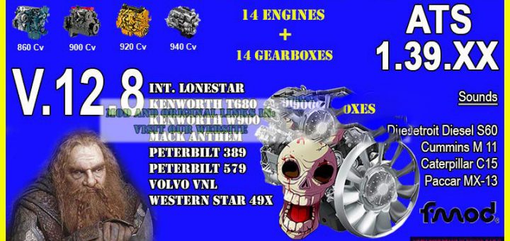 Ultra Engine Mod (3200 HP) forATS - American Truck Simulator mod | ATS mod