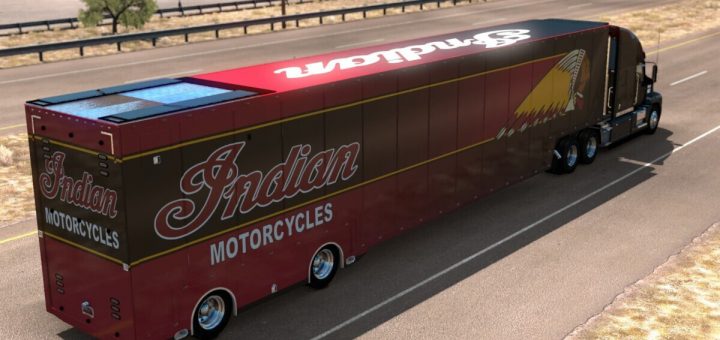 Rusty SCS Box Trailer v1.0 - American Truck Simulator mod | ATS mod