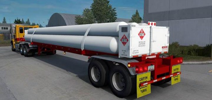 Chrome Long Reefer Trailer mod - American Truck Simulator mod | ATS mod